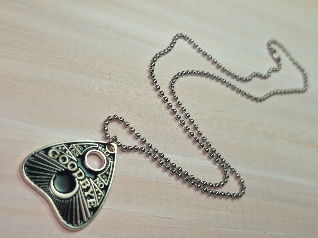 Ouija Planchette Hello Goodbye Yes No Cute Witchy Necklace. Great as a ...
