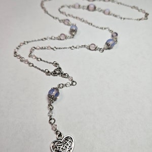 Aphrodite Venus Prayer Bead Rosary Necklace From the "opalite ...