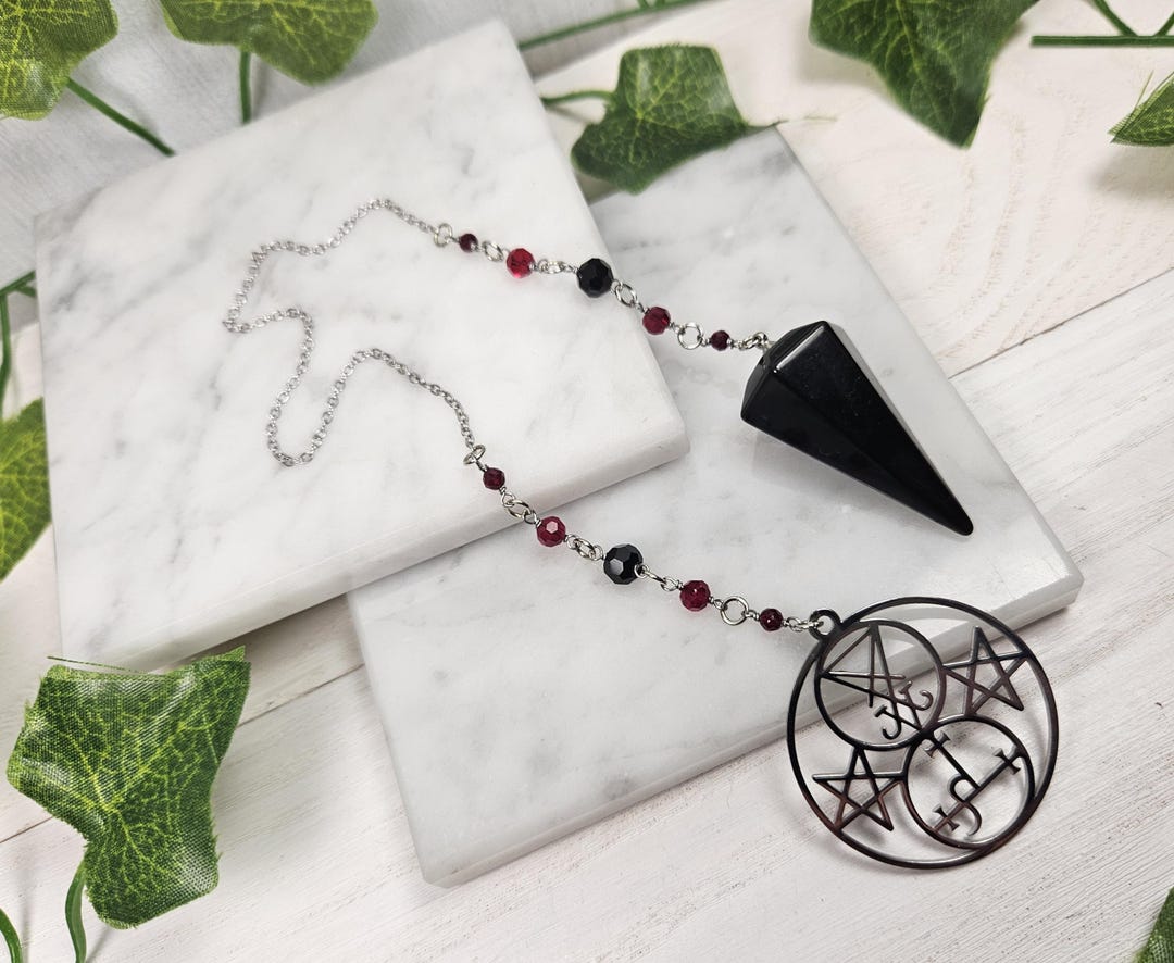 Lucifer and Lilith Divination Pendulum, Tool for Dowsing, Scrying ...