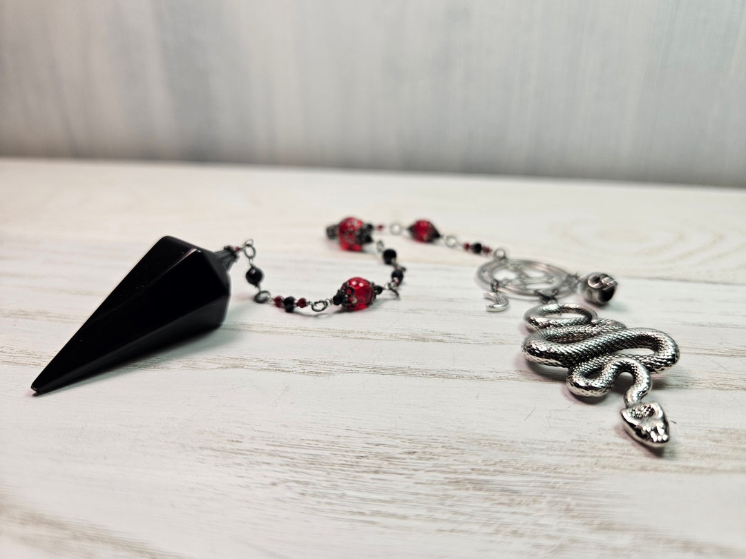 Lilith Mother of Demons Wire Wrapped and Linked Pendulum, Designed to Perform Readings, Gift ...