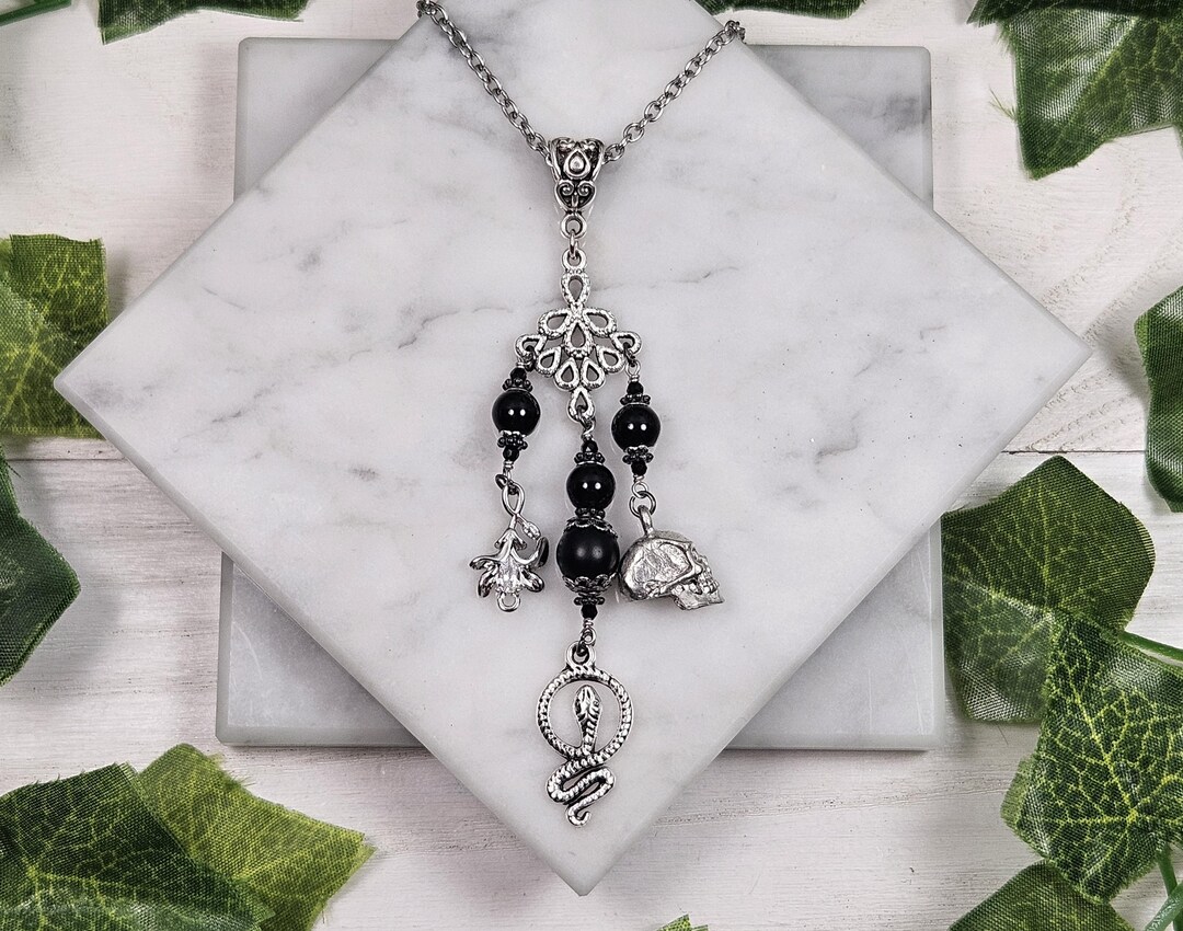 Hades Wire Wrapped Necklace, Greek God Inspired Jewelry, Greek ...