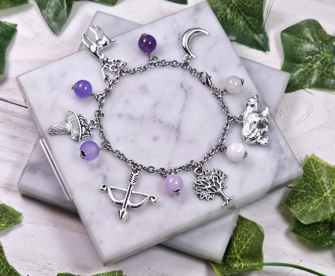 Artemis Charm Bracelet, Greek Mythology, Greek Goddess, Devotional ...
