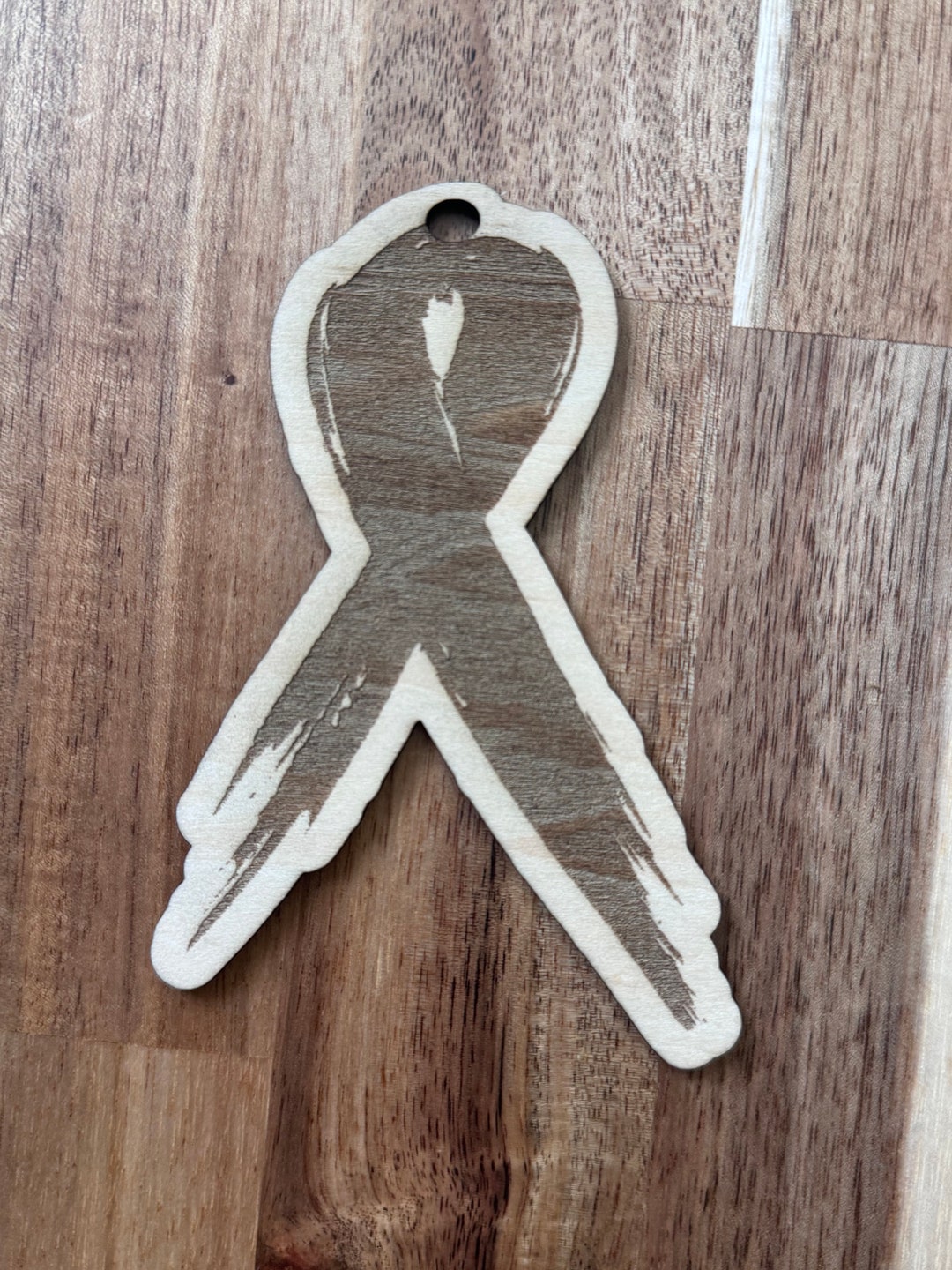 Cancer Ribbon Wood Cut Out/ornament - Etsy