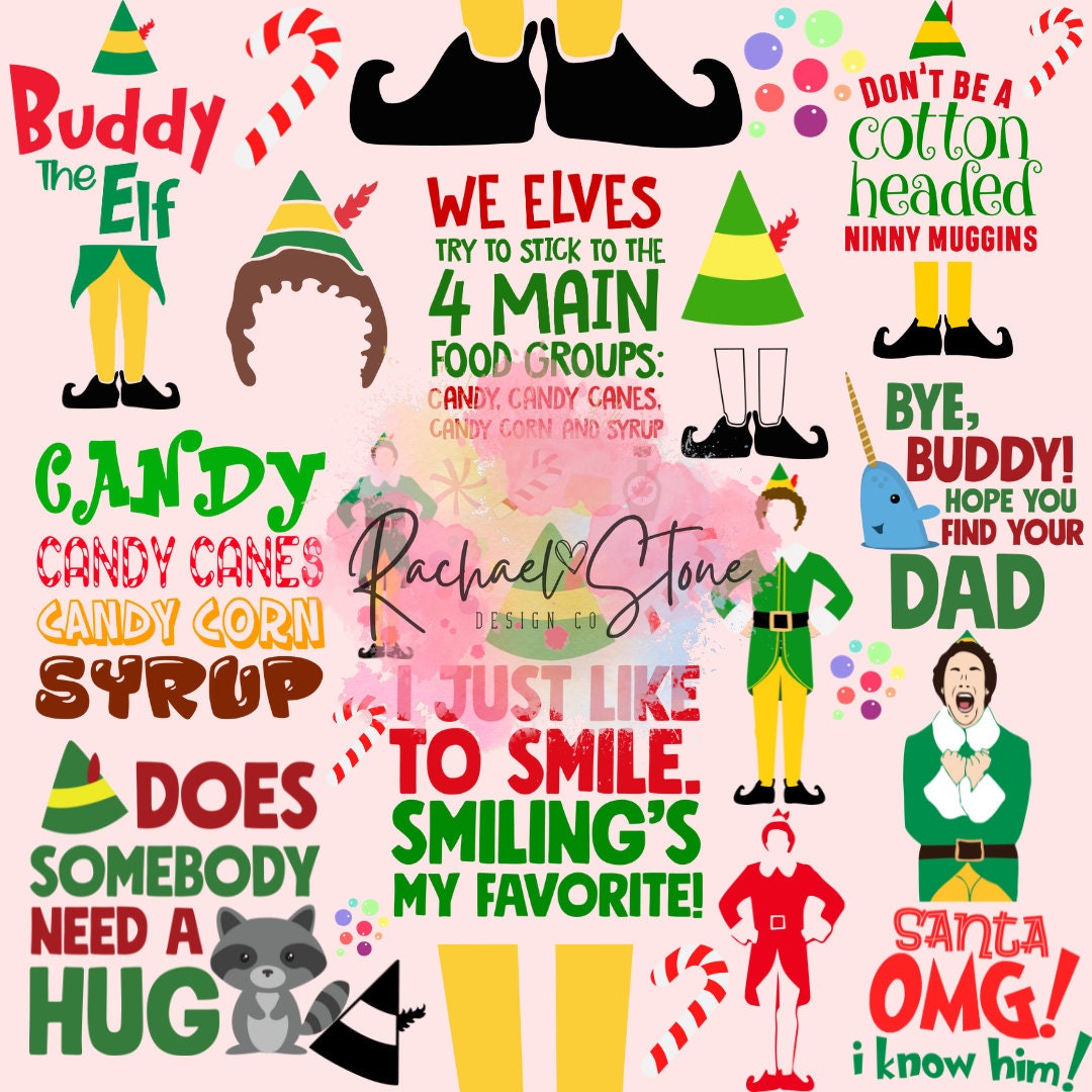 Elf Christmas Pink Digital Seamless Paper File Design - Etsy