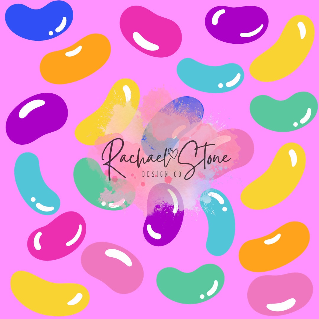 Easter Jelly Beans Pastel Purple Fabric Neutral Digital Seamless Paper ...