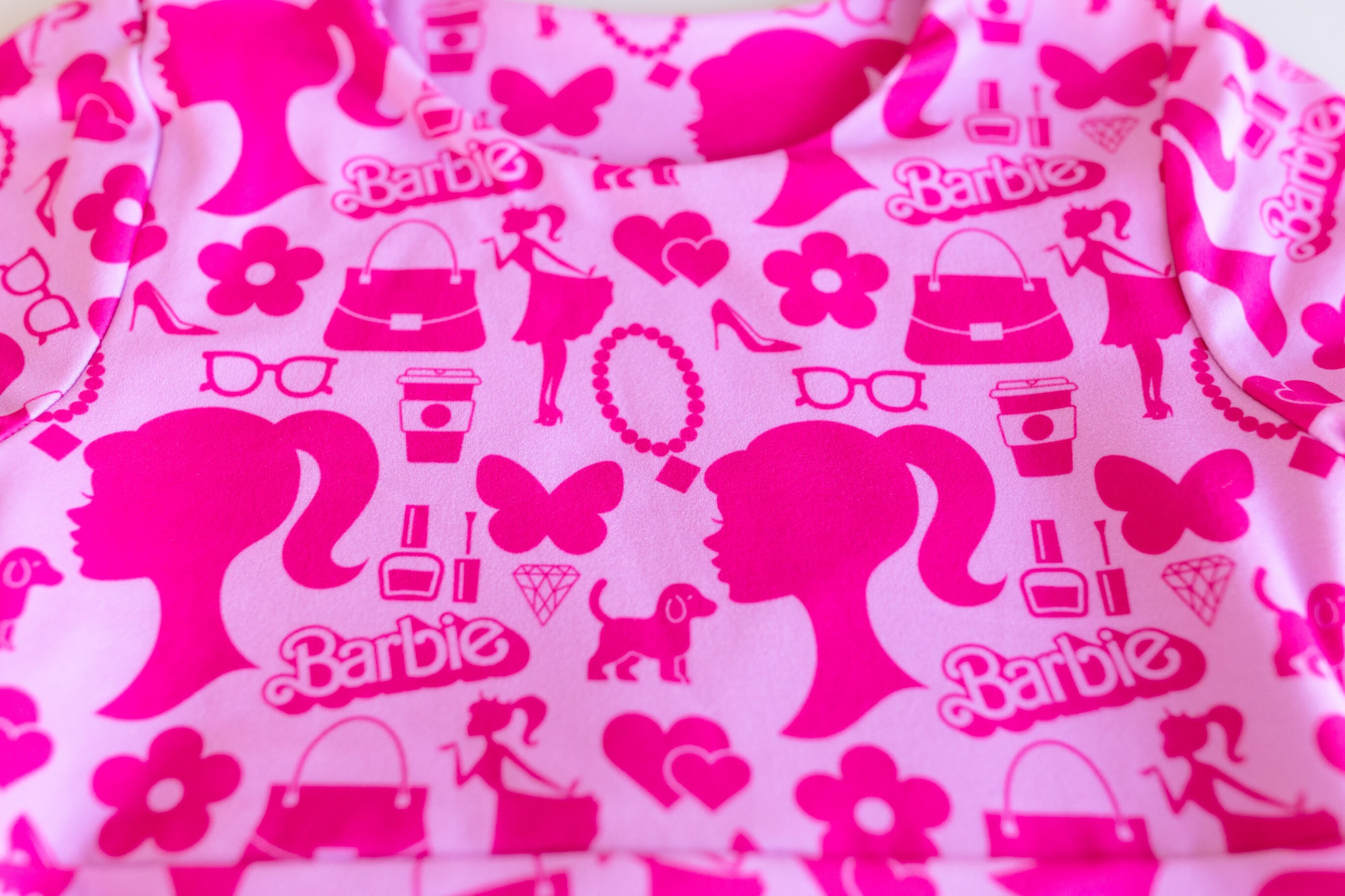Pink Barb Girl Digital Seamless Paper File Design - Etsy