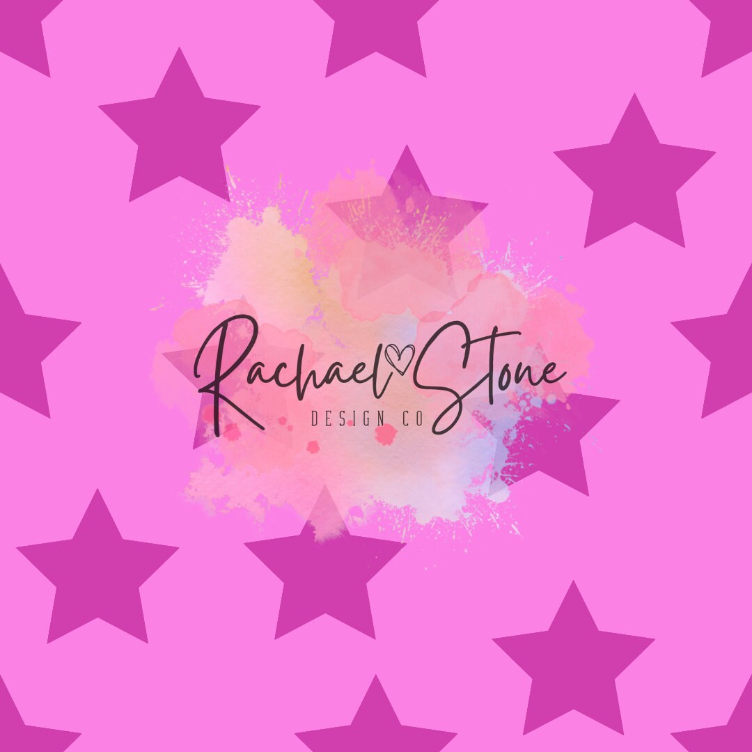 Fuchsia Star, Purple Star, Scale, Pink Star Printable Fabric, Digital ...