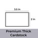 200 Blank Business Cards 2x3.5 Inch Black Smooth Thick Cardstock 110 ...