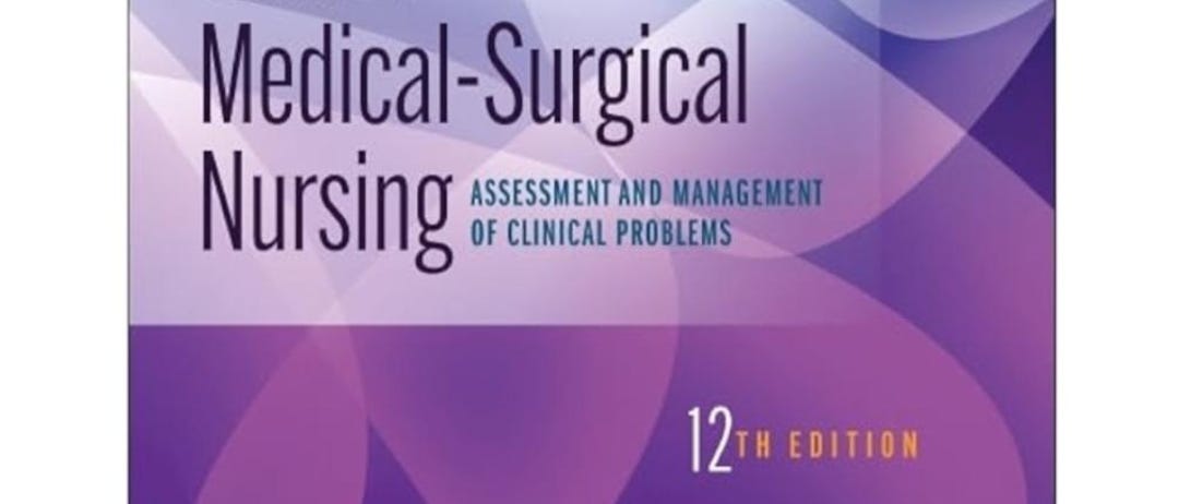 Medical Surgical (med Surg) Nursing Textbook 12th Edition - Etsy