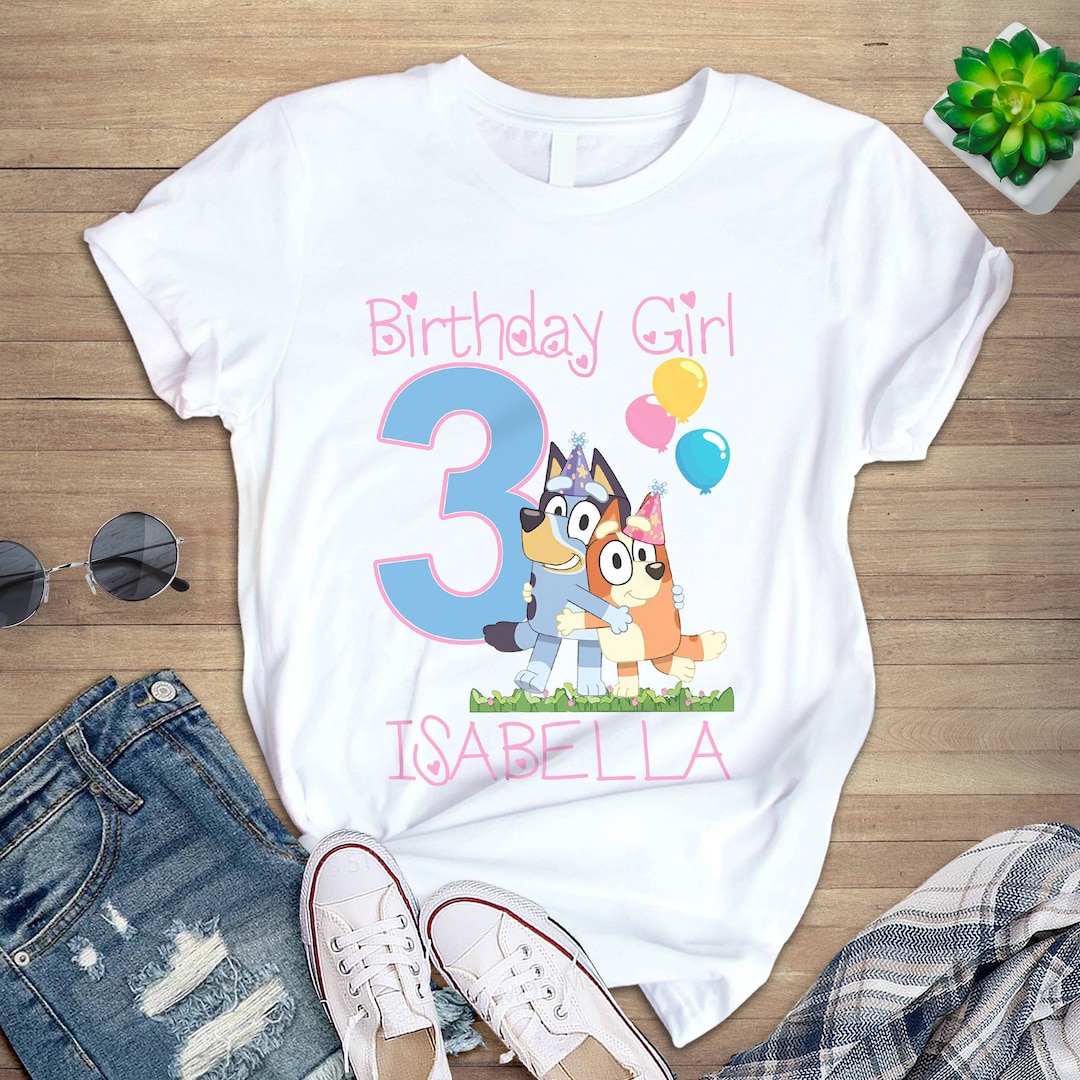 Personalized Bluey Birthday Shirt Bluey Family Matching - Etsy
