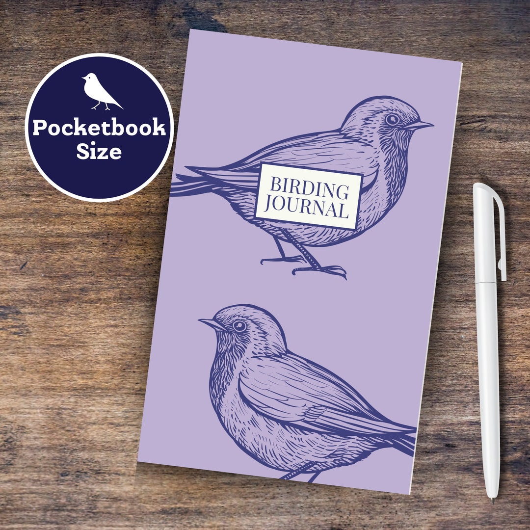 Purple Birding Journal, Pocketbook Size, Birdwatching Log Book - Etsy