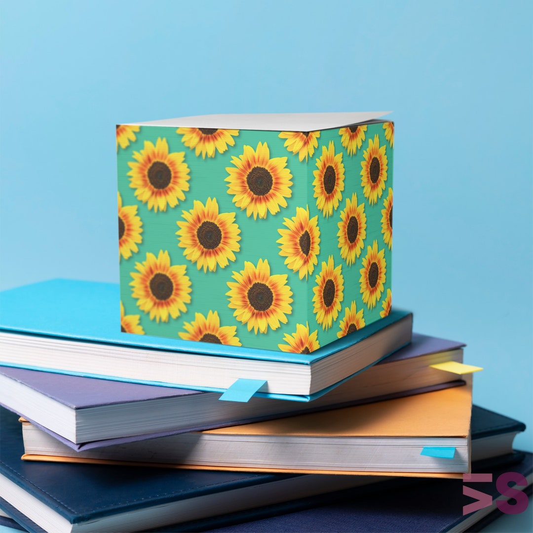 Sunflower Sticky Notes, Sticky Note Cube, Post It Notes Cubes, Sticky ...