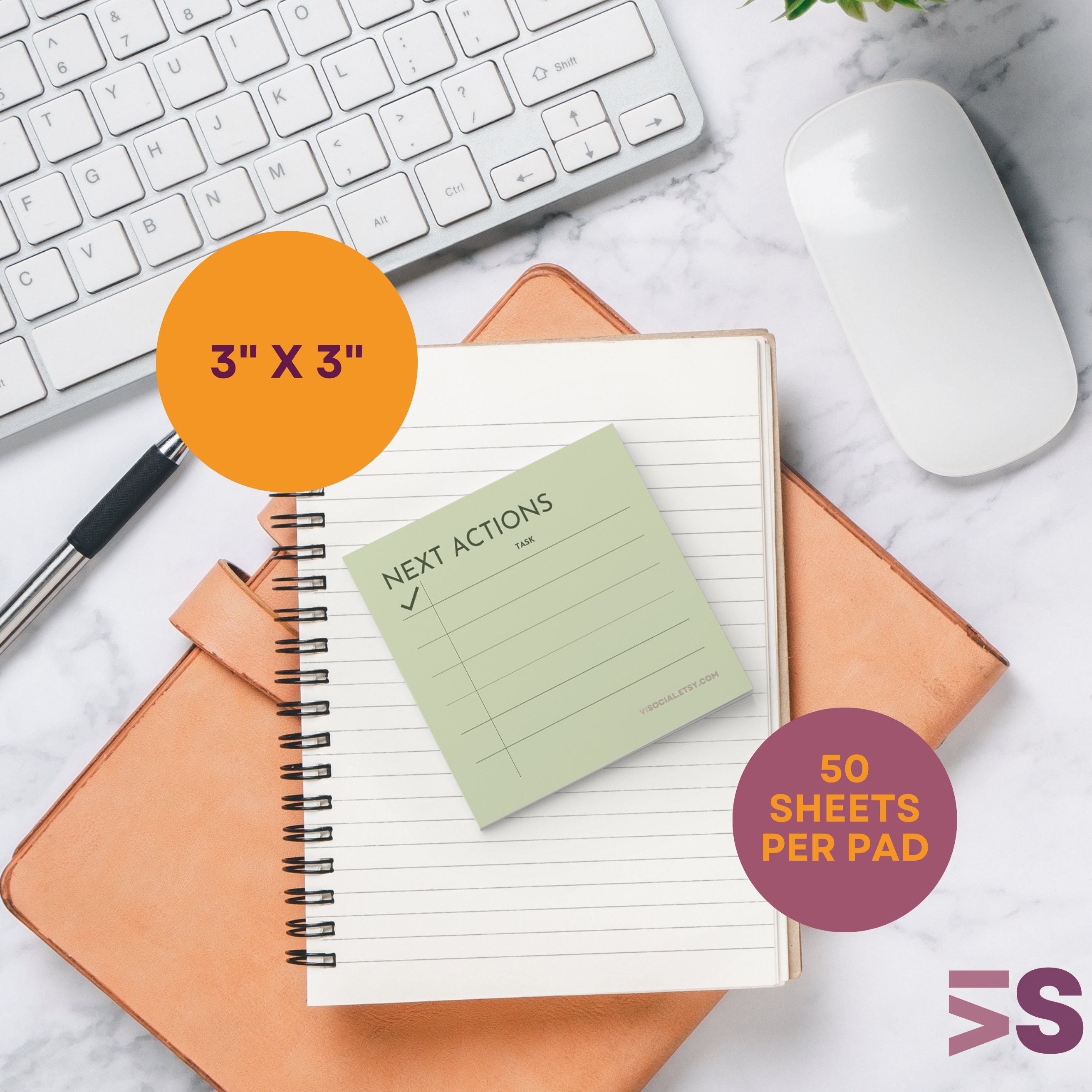 GTD Sticky Notes Minimalist Bundle, GTD Project, Get Things Done ...