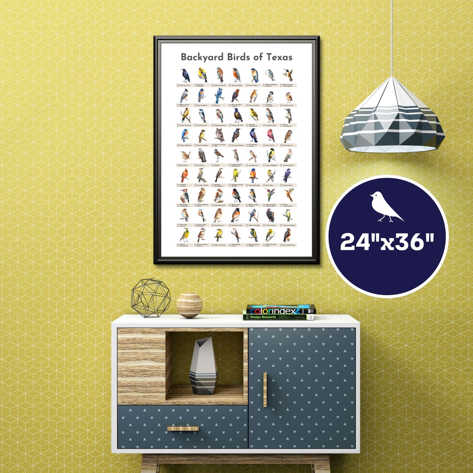 Backyard Birds of California Checklist Poster, Birding Checklist ...