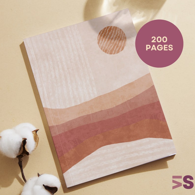 8x11 Notebook, Campus Notebook, A4 Notebook Boho, Assignment Notebook ...