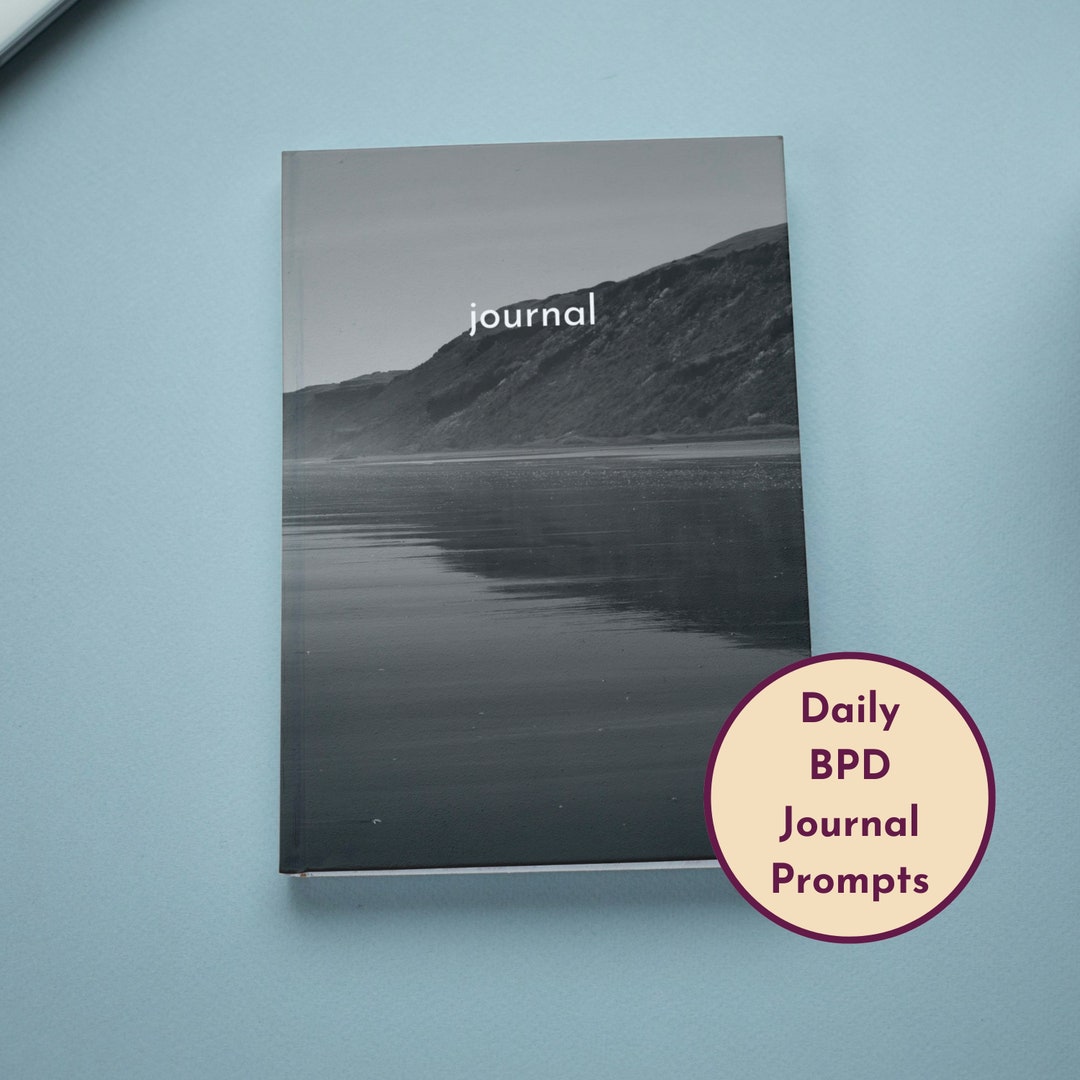 Bipolar Disorder Journal Ocean Beach, Bipolar Worksheets, BPD A5 ...