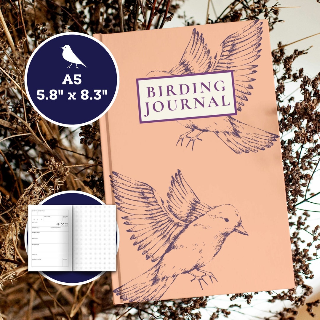 Birdwatching Book, Birding Log Notebook, Birding Journal Pink, Bird ...
