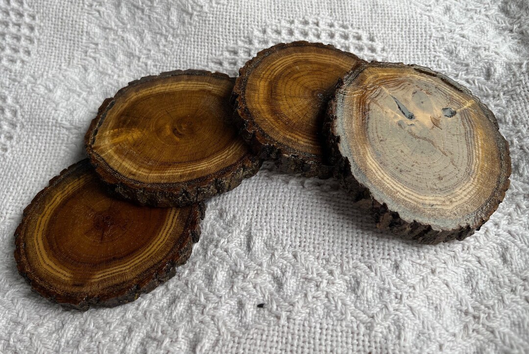 Handmade Wood Coaster Set - Etsy