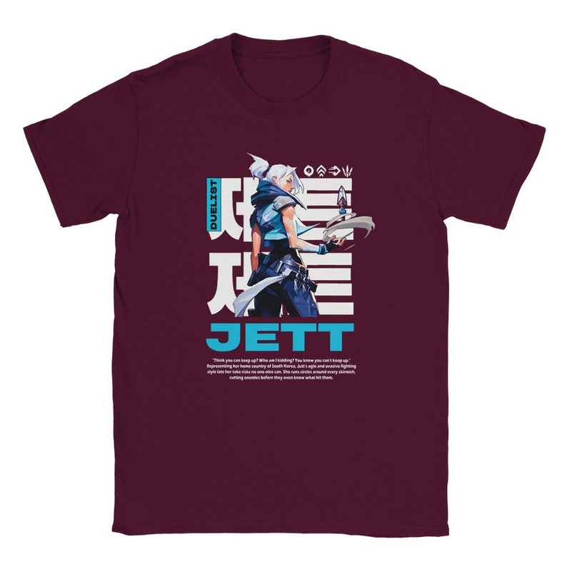 Valorant Jett Agent Special Design T-shirt, Valorant Jett Tee, Valorant ...
