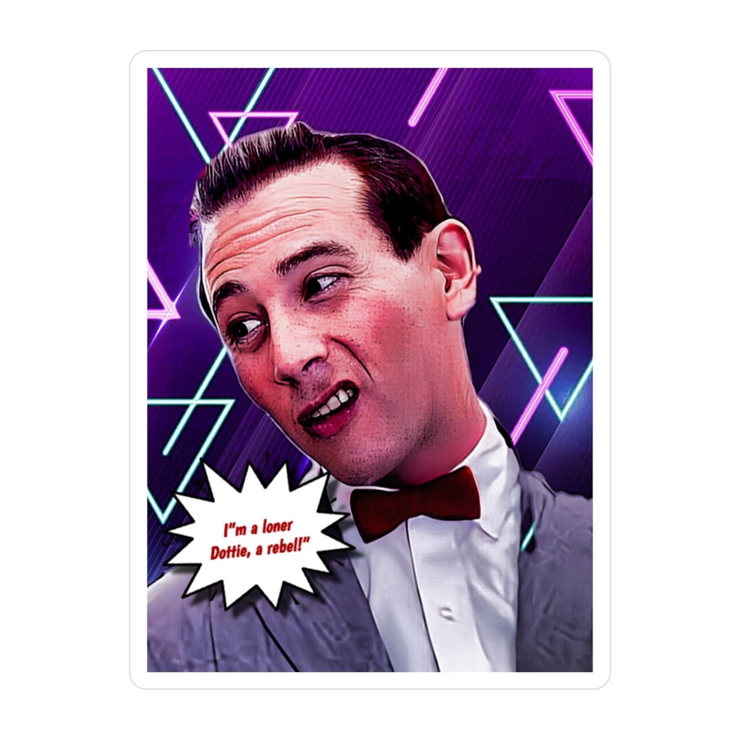 Kiss-cut Vinyl Decals Pee-wee Herman - Etsy