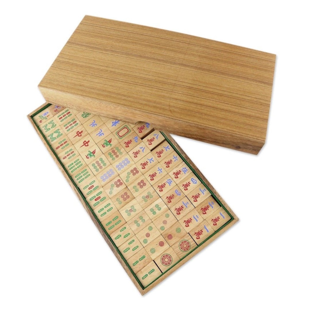 Mahjong Handcrafted Wood Game - Etsy