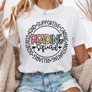 Reading Squad Shirt, Teacher Tee, Book Club Shirt, Librarian Hoodie ...