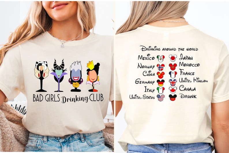 Bad Girls Drinking Club Shirt, Disneyland Drinking Team Shirt, Drinking ...