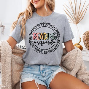 Reading Squad Shirt, Teacher Tee, Book Club Shirt, Librarian Hoodie ...