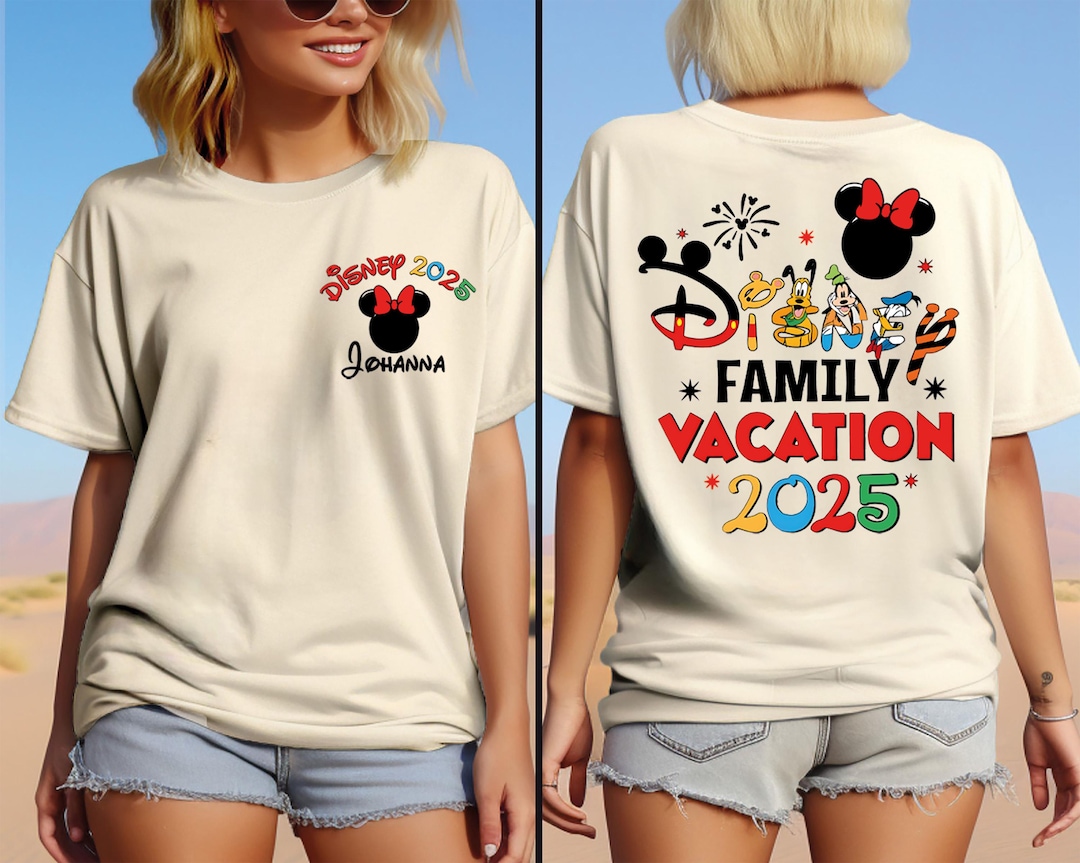Disney Family Vacation 2025 Shirt, Disneyland 2025 Sweatshirt, Disneyworld Family Trip Tee ...