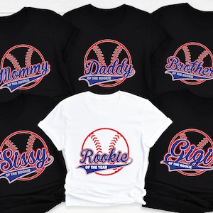 Personalized Baseball Family Shirts, Rookie of the Year Shirt, Custom ...