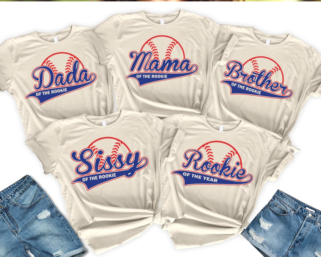 Personalized Baseball Family Shirts, Rookie of the Year Shirt, Custom ...