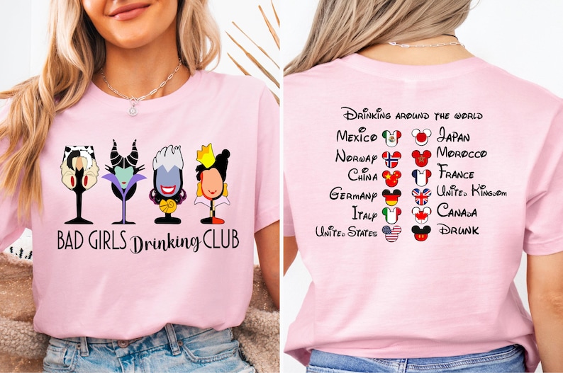 Bad Girls Drinking Club Shirt, Disneyland Drinking Team Shirt, Drinking ...