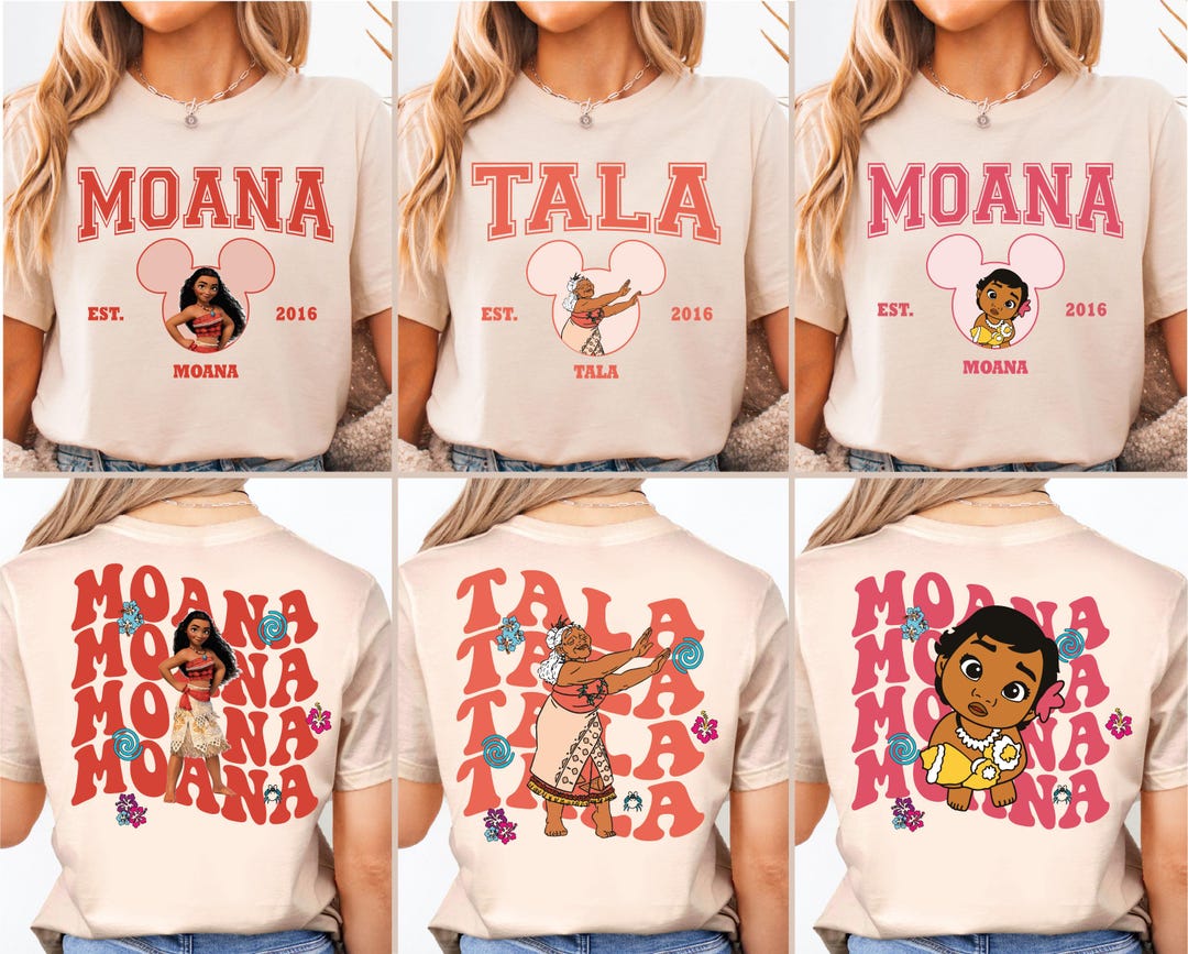 Disney Moana Family Shirt, Princess Moana Trip Shirt, Hei Hei Shirt ...