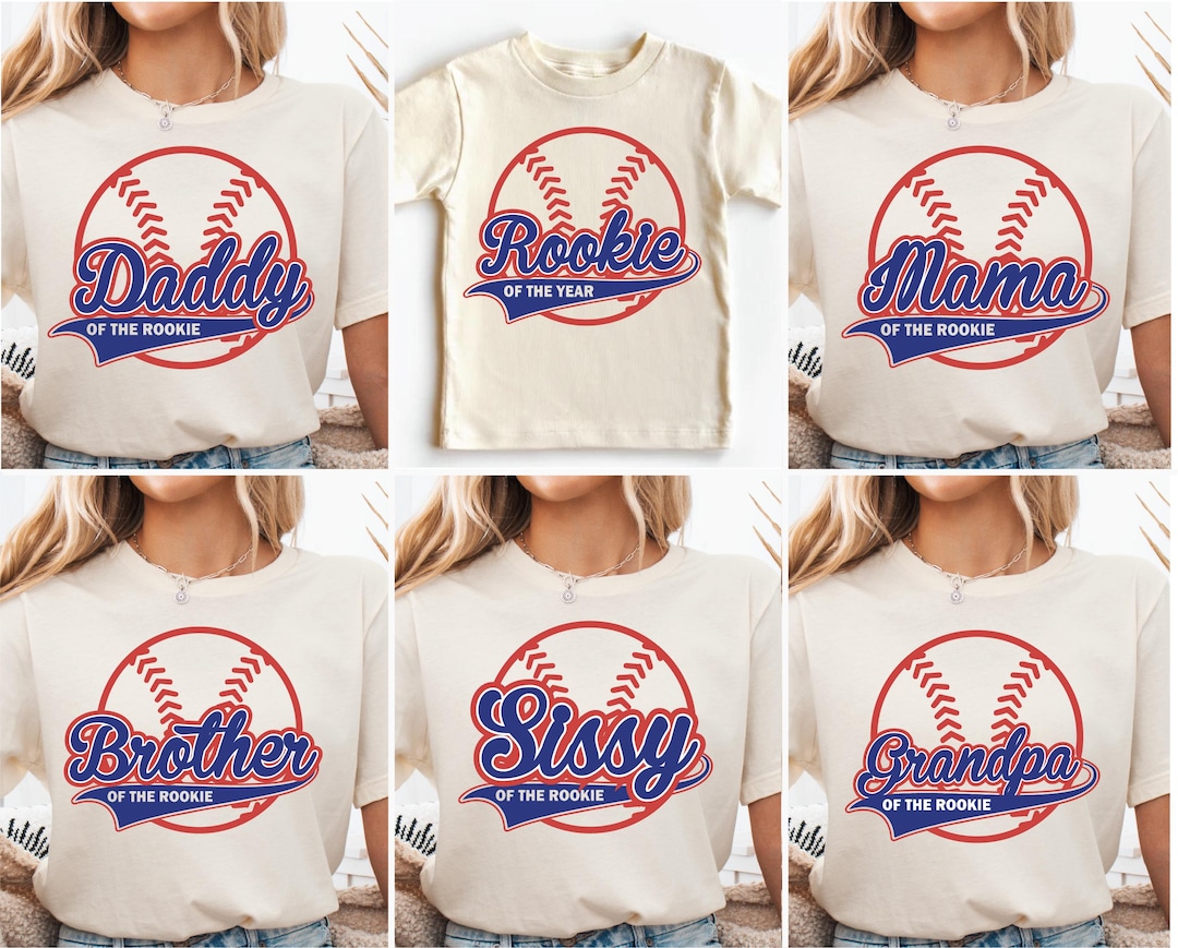 Personalized Baseball Family Shirts, Rookie of the Year Shirt, Custom ...