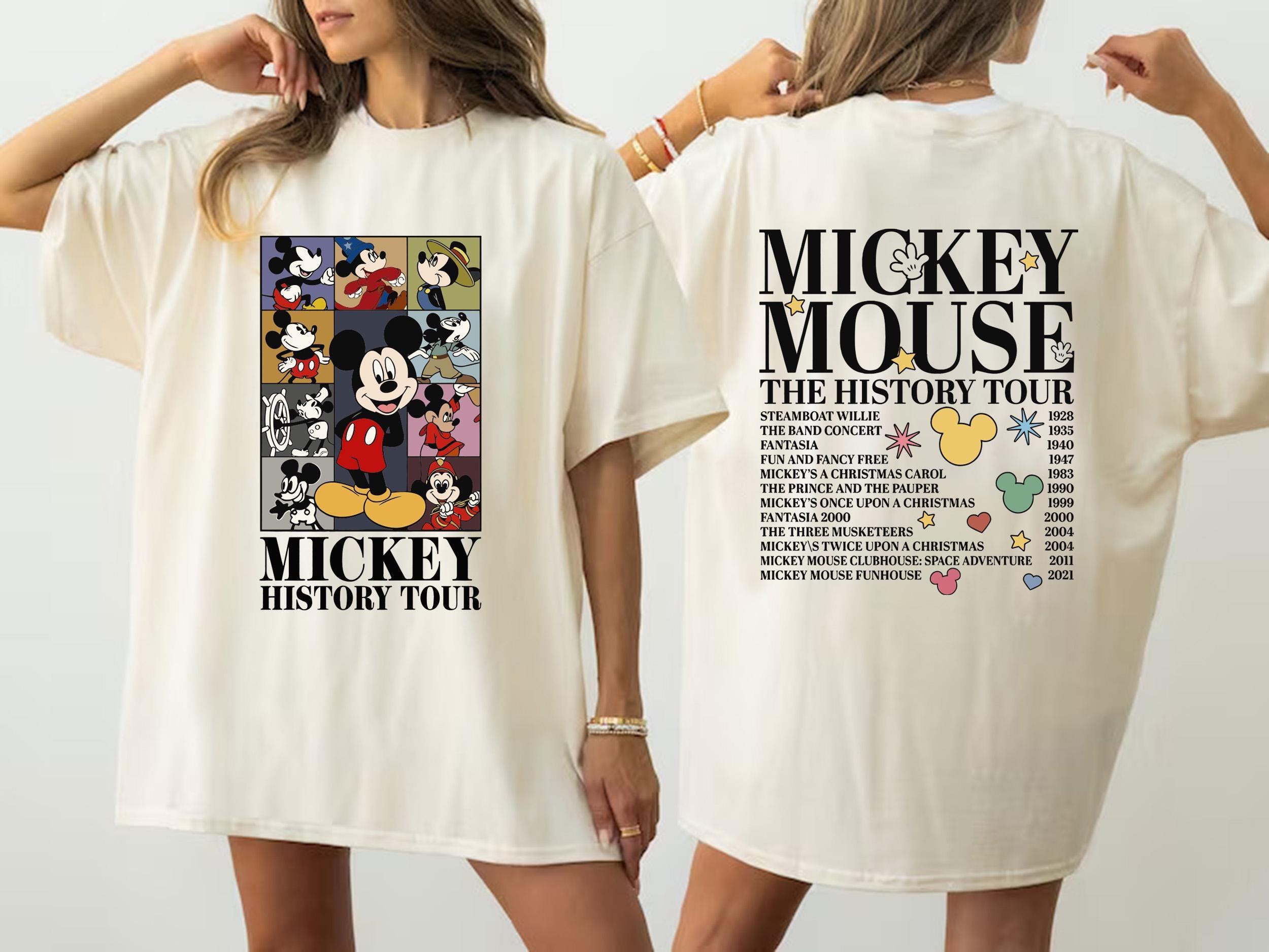 Mickey Mouse History Tour Shirt, Mickey History Shirt, Disneyland ...