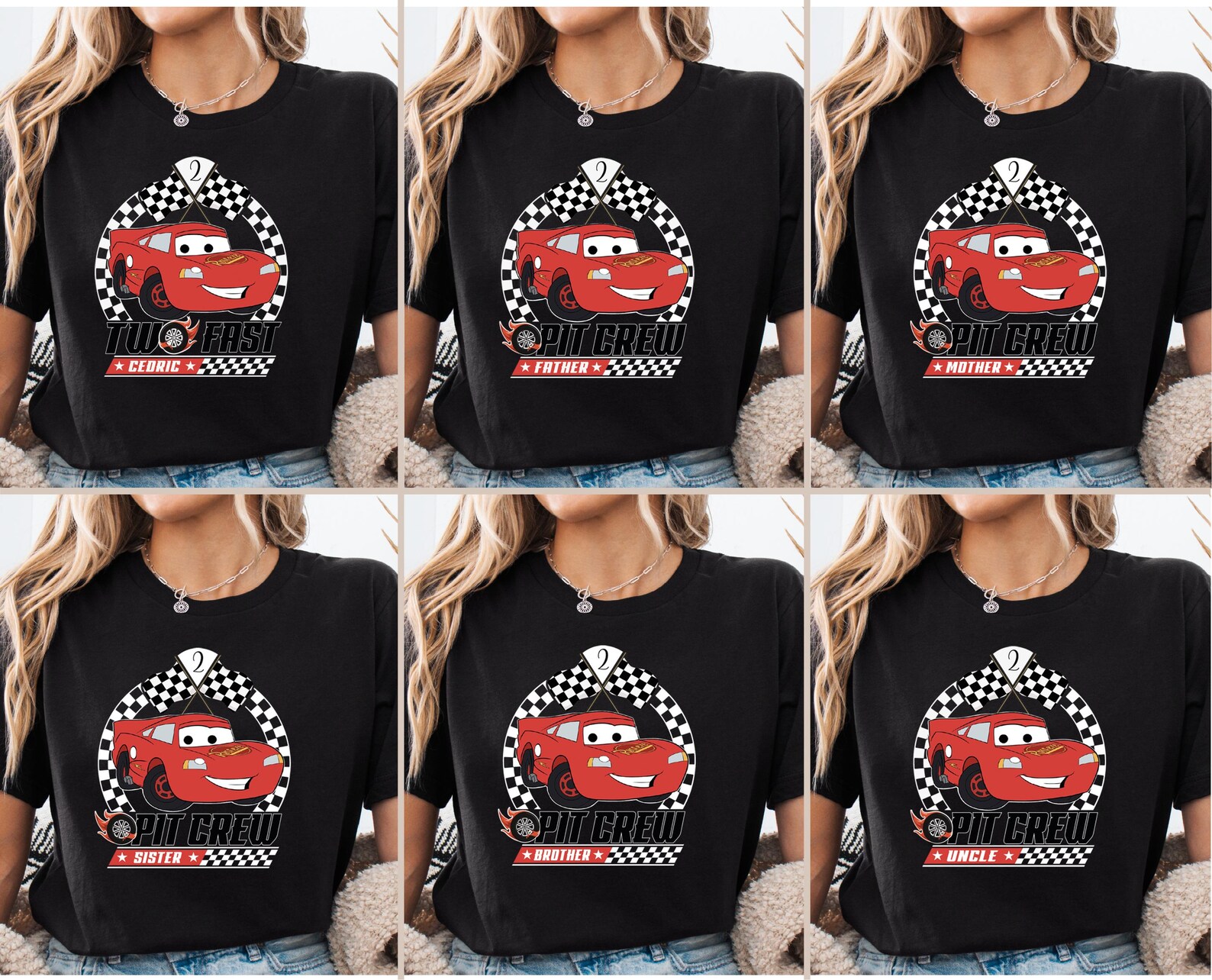 Matching Pit Crew Race Car Birthday Shirt, Matching Family Race ...