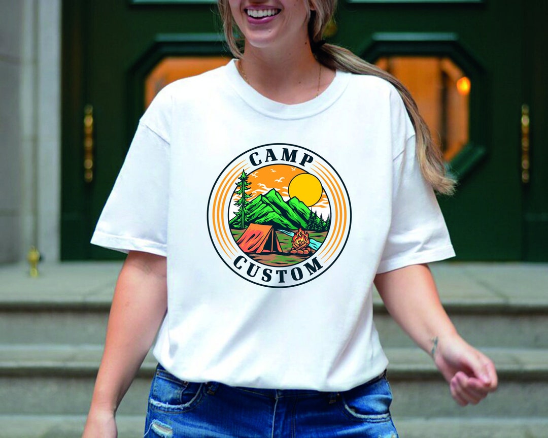 Custom Camp Shirt, Personalized Camper Shirt, Camping Trip Shirt, Camp ...