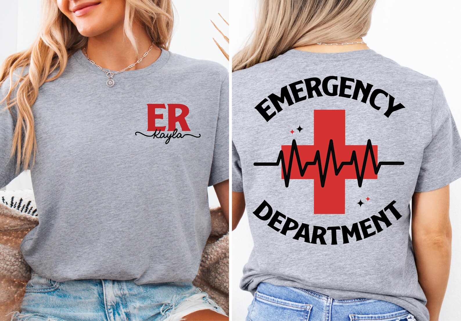 Emergency Department Shirt, ER Nurse Tee, Custom Emergency Nurse Shirt ...