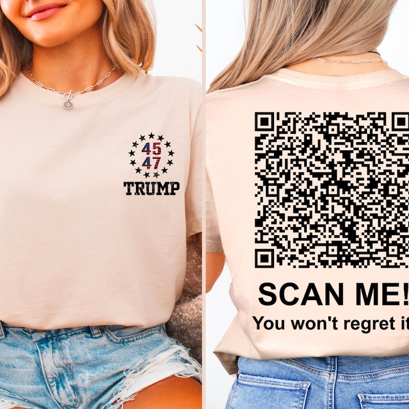 Trump Qr Code Tshirts - Etsy