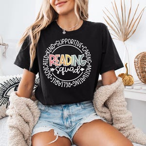 Reading Squad Shirt, Teacher Tee, Book Club Shirt, Librarian Hoodie ...