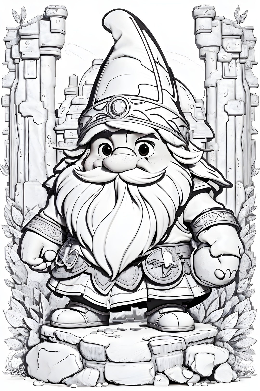 Dwarf Colouring Pages - Etsy