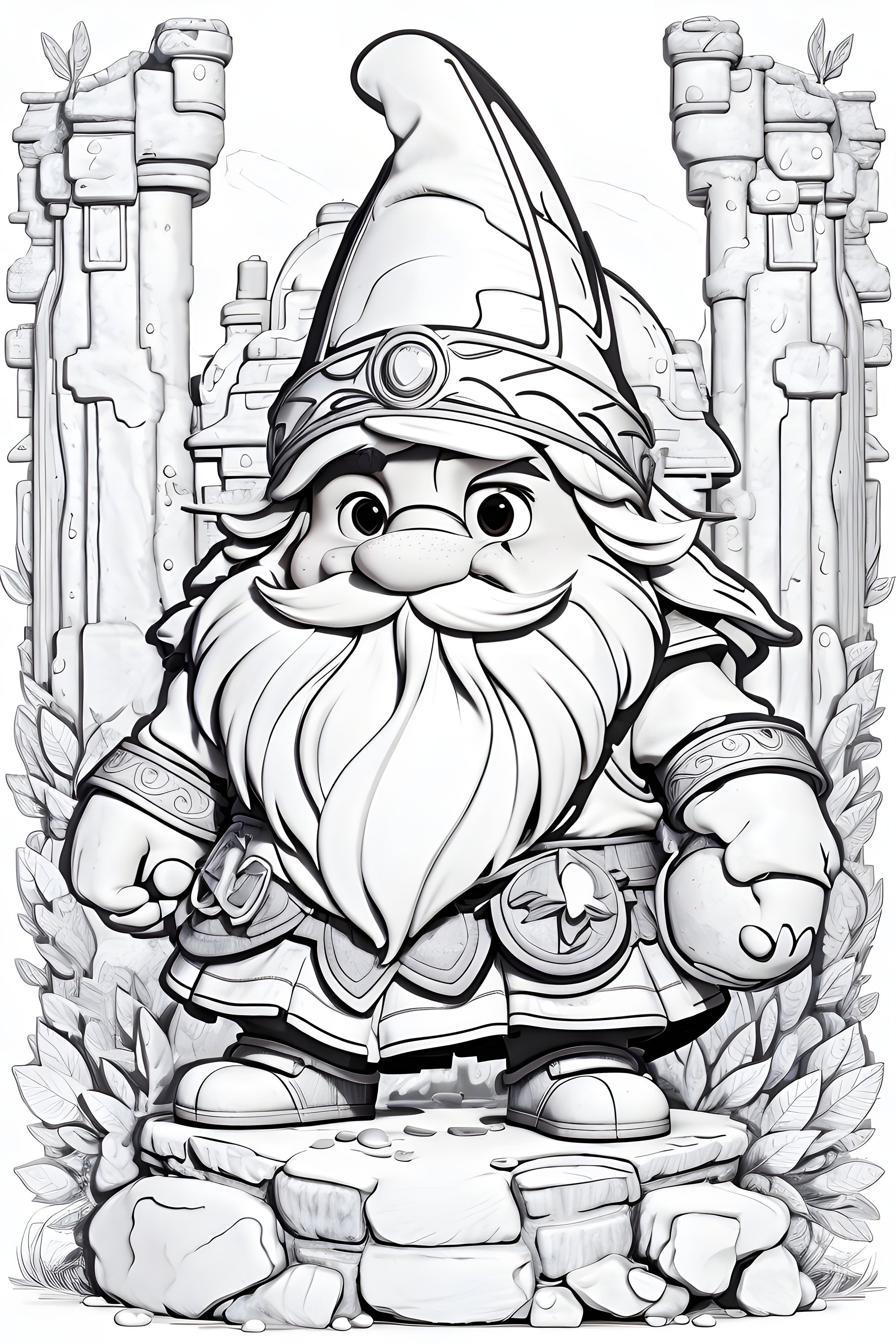 Dwarf Colouring Pages - Etsy