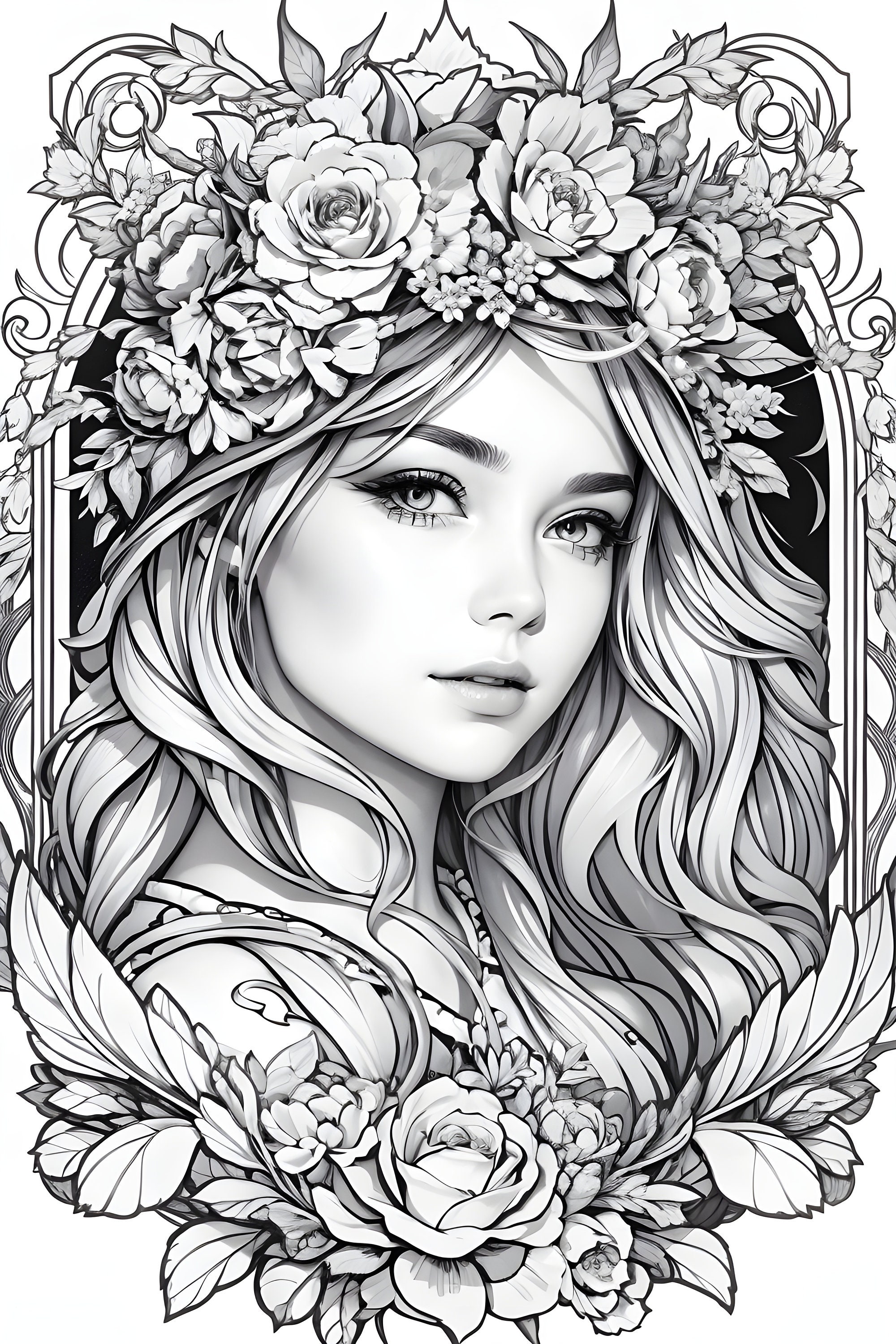 Women Coloring Page - Etsy