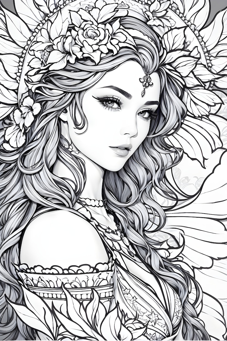 Women Coloring Page - Etsy