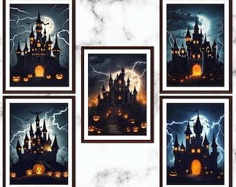 Halloween Wall Art Printables - Wall Decor - Spooky Prints - Trick or ...