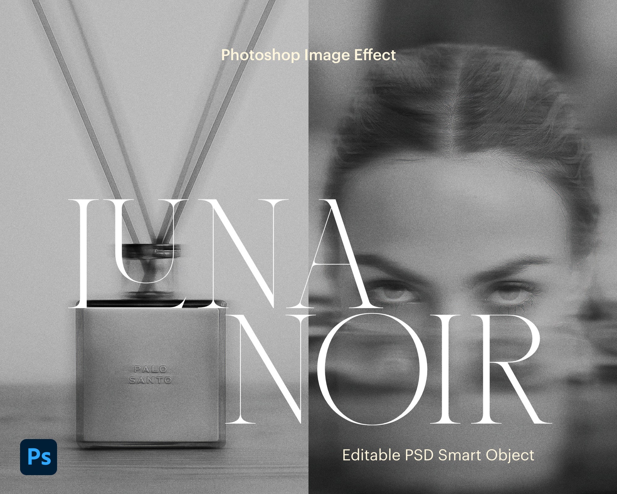 Ethereal PSD Image Effect / Black & White / Photoshop Smart Object - Etsy