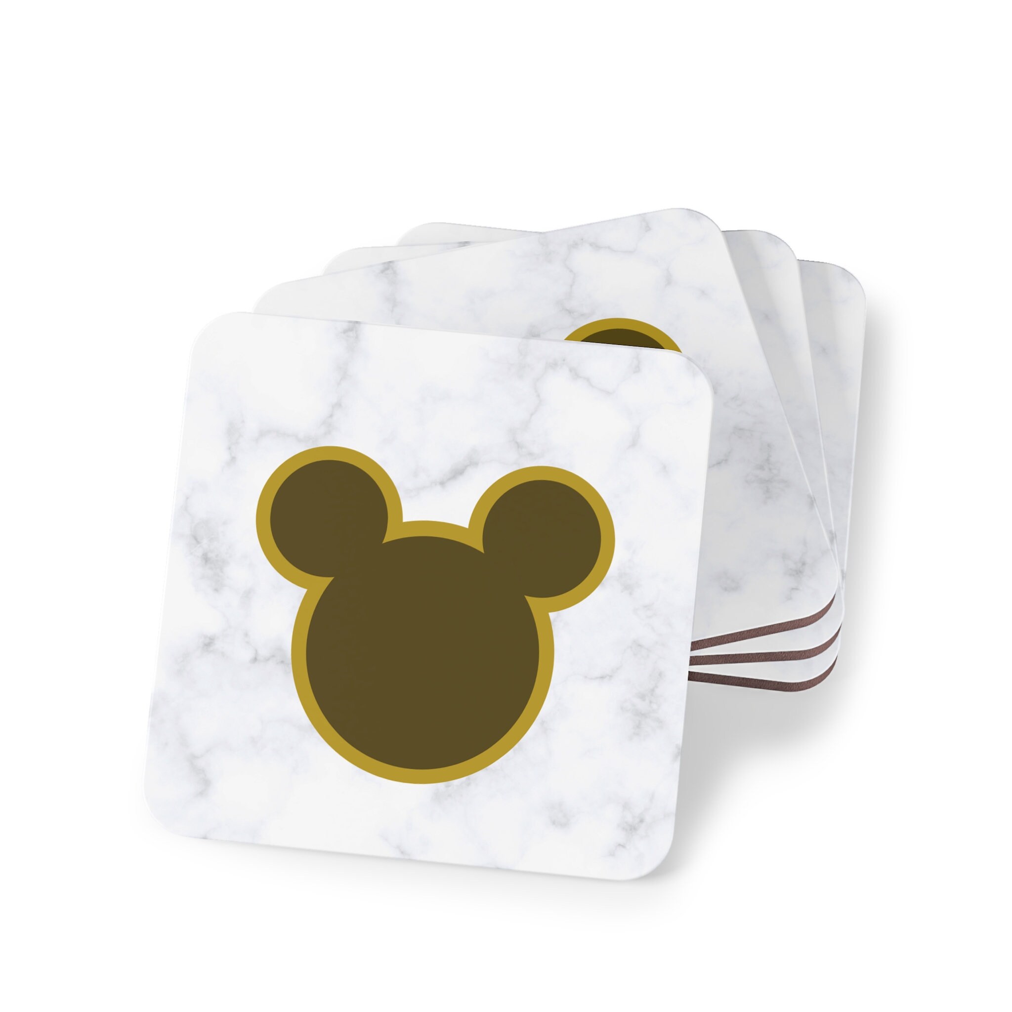 Mickey Mouse Marble-look Coasters Disney Cork Coaster Chocolate and ...