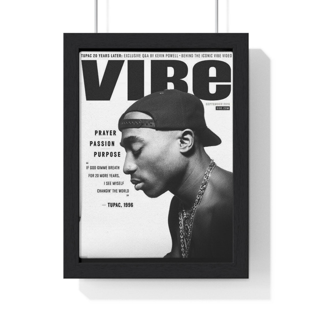 Tupac Vibe Vertical Framed Poster - Etsy