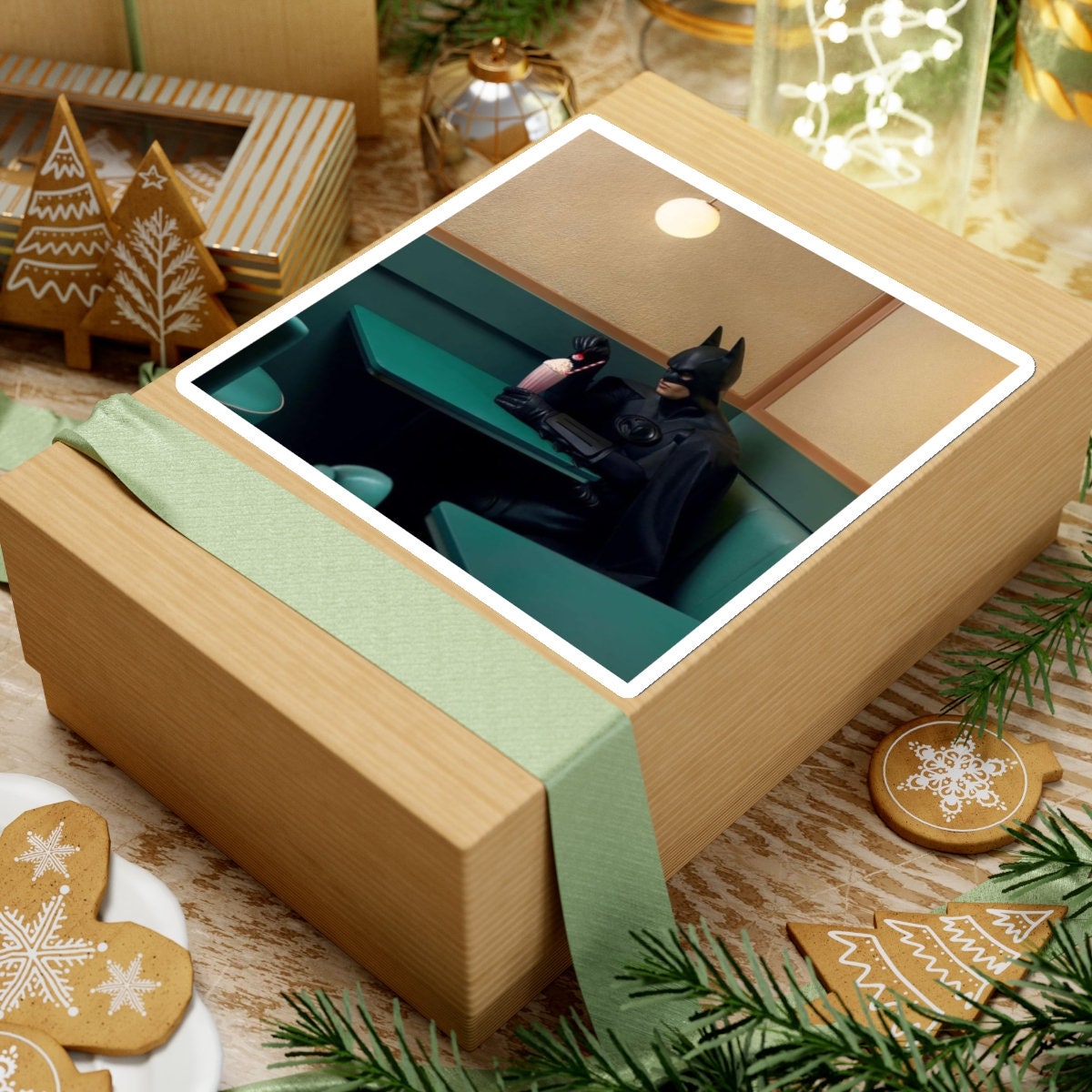 Batman Sticker Superhero Sticker Batman Diner Sticker Superman Sticker ...