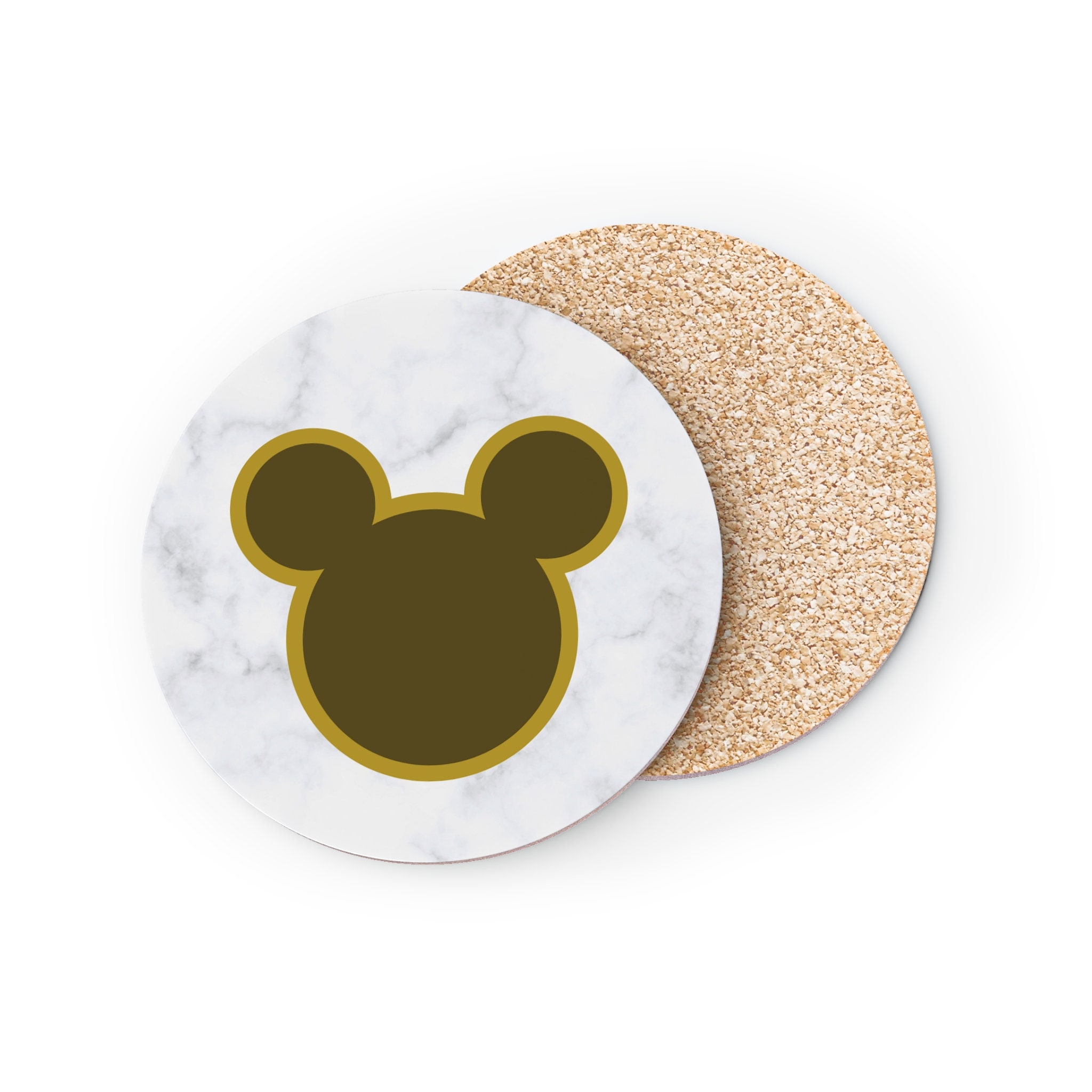 Mickey Mouse Marble-look Coasters Disney Cork Coaster Chocolate and ...